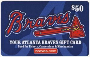 Gift Card: Atlanta Braves (MLB - (Various Baseball Teams), United ...