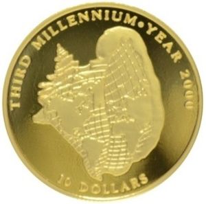 Coin: 10 Dollars (Third Millennium - Year 2000) (Bahamas(1966~Today - Numismatic Products - Gold ...