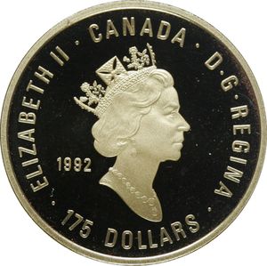 Coin: 175 Dollars (1992 Olympics) (Canada) (1967~Today - Numismatic ...