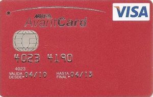 Bank Card: Mbna AvantCard rojo (MBNA, Europa Bank, SpainCol:ES-VI-0092.02