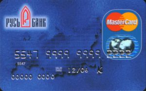 Bank Card: Russia Blue (Rusbank, Russia) Col:RU-MC-0651