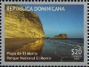 Stamp: Playa de El Morro (Dominican Republic(National Parks) Mi:DO 2471 ...