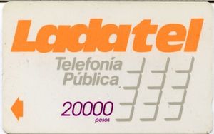 Tarjeta Telefónica: Ladatel Naranja - Morado 20000 (6MEXC) (Telmex ...