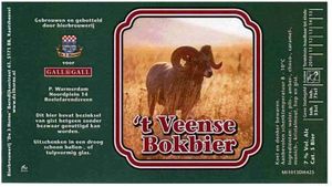 Drink Label: Veense Bokbier (De 3 Horne, NetherlandsCol:NL-BEER-003688