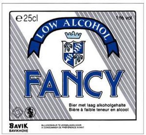 Drink Label: Fancy Low Alcohol (Bavik-De Brabandere, BelgiumCol:BE-BEER ...