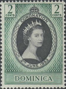 Stamp: Queen Elizabeth II (Dominica(Coronation of Queen Elizabeth II ...