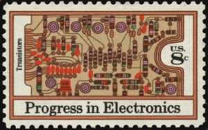Stamp: Transistors and Printed Circuit Board (United States of America ...