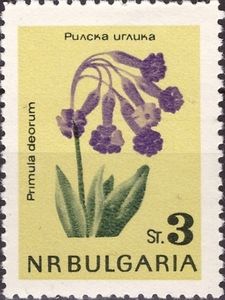 Stamp: Rila Primrose (Primula deorum) (Bulgaria(Nature Conservation ...