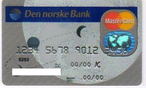 Bank Card: Den norske Bank (DnB Kort AS, NorwayCol:NO-MC-0010