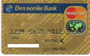 Bank Card: Den norske Bank (DnB Kort AS, NorwayCol:NO-MC-0011
