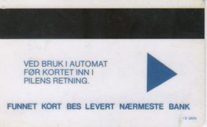 Bank Card: Bankkort (Bankkort, Norway) Col:NO-GM-0004