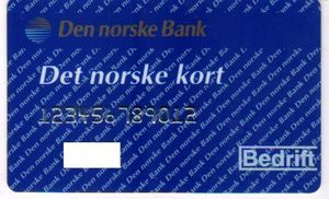 Bank Card: Den norske Bank - Bedrift (DnB Kort AS, NorwayCol:NO-GM-0003
