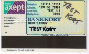Bank Card: Den norske Bank - Bedrift (DnB Kort AS, NorwayCol:NO-GM-0003
