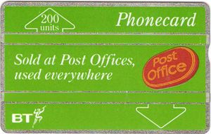 Phonecard: Post Office (British Telecom, United Kingdom of Great ...