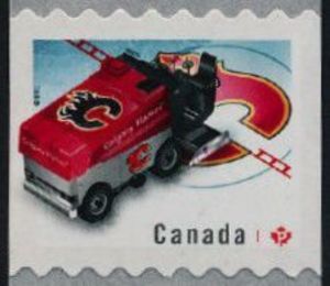 Stamp: Calgary Flames (Canada(NHL® – ZAMBONI ice resurfacing machines ...