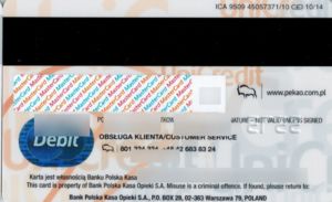 Bank Card: Pay Pass (Bank Polska Kasa Opieki SA/Bank Pekao SA ...