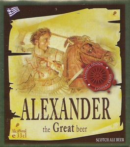 Drink Label: Alexander the Great beer (Kouri Bros & Co O.E., GreeceCol ...