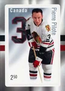 Stamp: Pierre Pilote (Canada(NHL Original Six Legendary defencemen) Mi ...