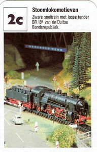 Game Card: 2c - Stoomlokomotieven - BR 18 - Duitsland (Quartett ...