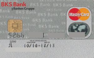 Bank Card: BKS 3 Banken Gruppe (BKS Bank, AustriaCol:AT-MC-0009