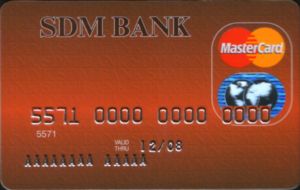 Bank Card: SDM Bank Red (SDM-Bank, Russia) Col:RU-MC-0663