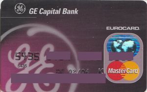 Tarjeta de Banco: GE Capital Bank - EUROCARD (GE Capital Bank ...