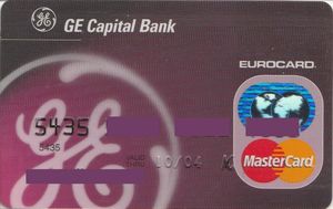 Tarjeta de Banco: GE Capital Bank - EUROCARD (GE Capital Bank ...