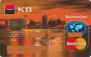 Tarjeta de Banco: KB - Business Card (Komerční Banka (KB), República ...