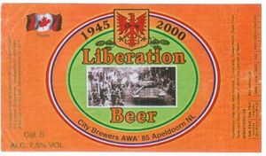 Drink Label: Liberation Beer (De 3 Horne, NetherlandsCol:NL-BEER-003804