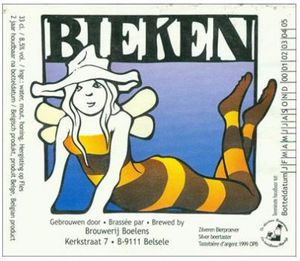 Drink Label: Bieken Honingbier (Boelens, BelgiumCol:BE-BEER-006076