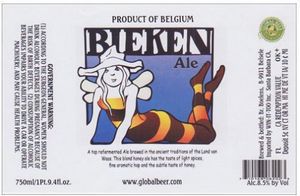 Drink Label: Bieken Honingbier (Boelens, BelgiumCol:BE-BEER-006088