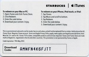 Gift Card: Imagine Dragons - Radioactive (Starbucks-iTunes, United ...