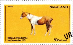 Stamp: Pinto (India, Nagaland: Cinderella Stamps(Royal Wedding 1973 ...