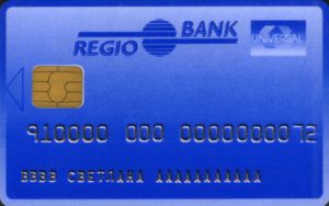 Bank Card: RegioBank Universal (RegioBank, RussiaCol:RU-GM-0133