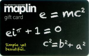 Geschenkkarte: Simple Yet Beautiful (Maplin, Großbritannien) (Maplin ...