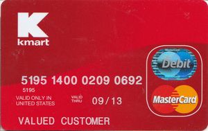 Bank Card: Kmart (Columbus Bank, United States of America) Col:US-MC-0122