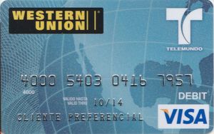 Bank Card: Western Union Telemundo (MetaBank, United States of America ...