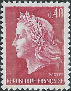 Stamp: Marianne of Cheffer (France(Marianne (Cheffer)) Yt:FR 1536Ba,Mi ...