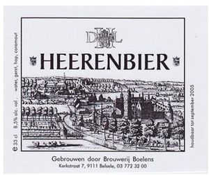 Drink Label: Heerenbier (Boelens, BelgiumCol:BE-BEER-006104
