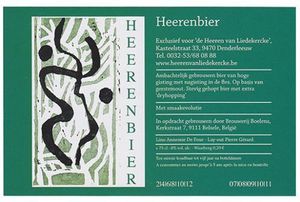 Drink Label: Heerenbier (Boelens, BelgiumCol:BE-BEER-006112