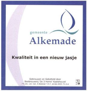 Etiqueta de bebida: Alkemade (De 3 Horne, Países BajosCol:NL-BEER-003951