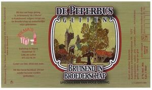 Drink Label: Geffen De Peperbus Bruisend in Broederschap (De 3 Horne ...