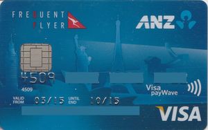 Bank Card: ANZ Frequent Flyer Blue (Australia and New Zealand Banking ...