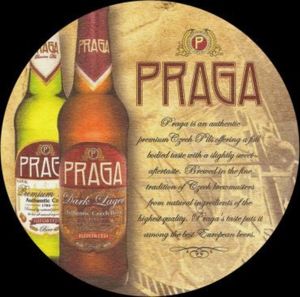 Beer Coaster: Praga (Samson Budějovický Měštanský Pivovar, Czech ...
