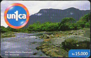 Phonecard: Río Culebra Duida Marahuaca, Edo. Amazonas. UI060303 (Un1ca ...