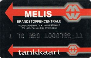 Functional Card: Tankkaart (Filling Stations, Belgium(Melis) Col:BE-MEL-001