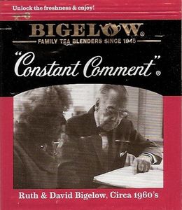 Tea Bag: "Constant Comment" Ruth & David Bigelow, Circa 1960's (Bigelow ...