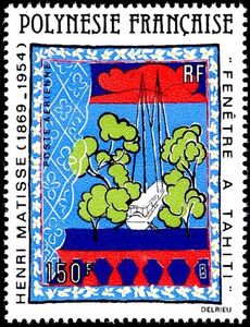 Stamp: Matisse (French PolynesiaYt:PF PA153,Mi:PF 304,Sn:PF C177,Sg:PF 320