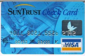 Bank Card: Sun Trust (SunTrust, United States of AmericaCol:US-VI-0159