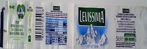 Drink Label: Levissima Naturale (Sanpellegrino S.p.A., ItalyCol:IT ...